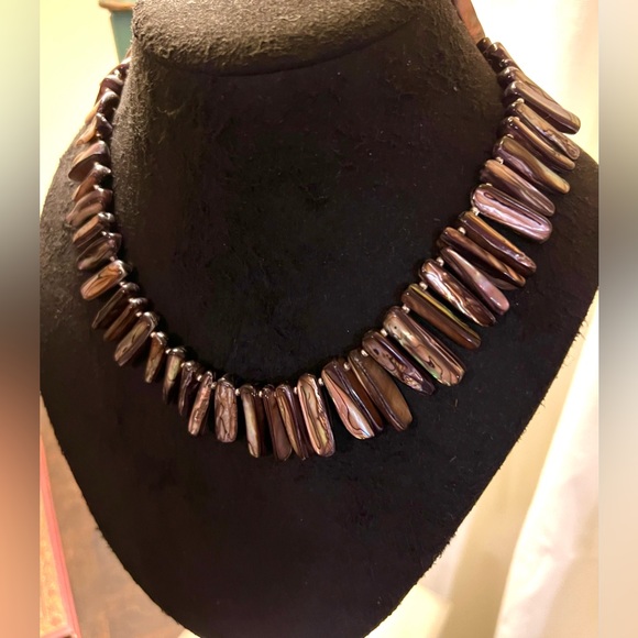 The Jewerly Lady Store | Jewelry | Vintage Wide Abalone Seashell Collar ...